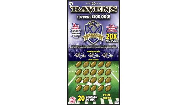 New Ravens scratch-off ticket unveiled
