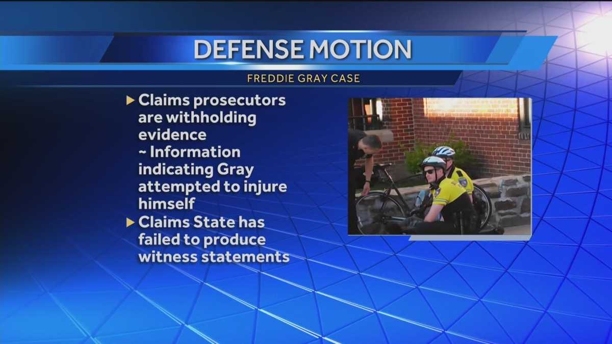 Defense: Prosecutors withholding evidence in Gray case