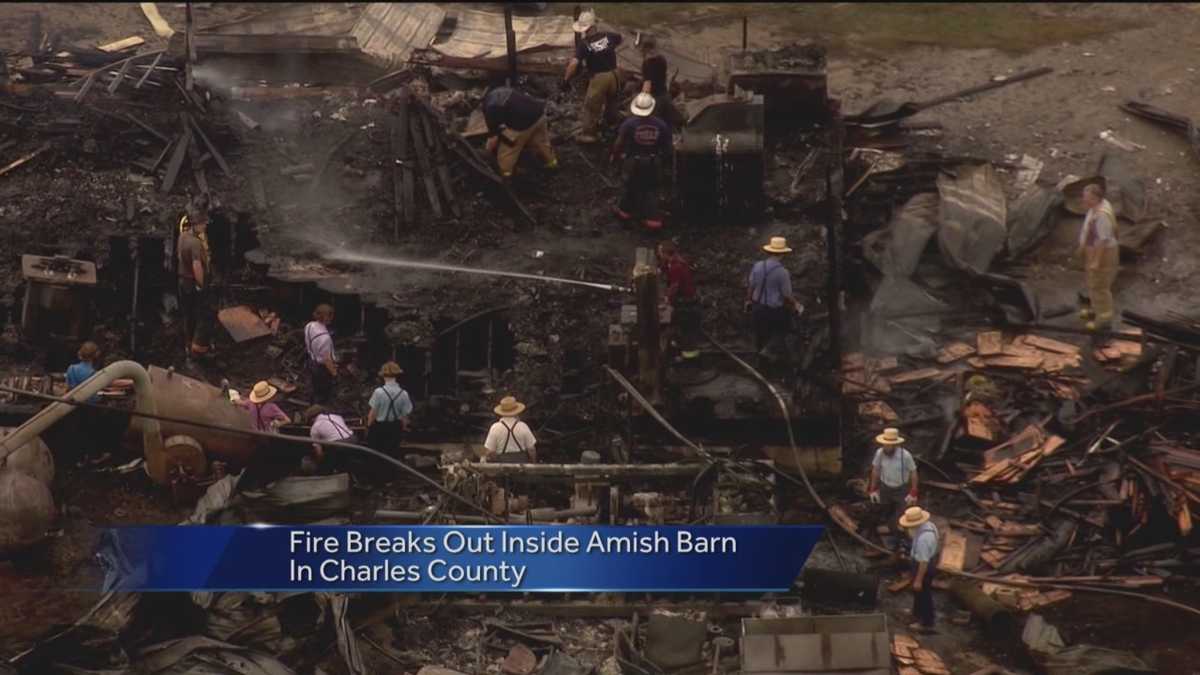 Fire consumes barn in Amish community