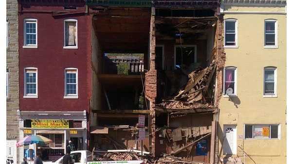 Images: Building collapses in Baltimore