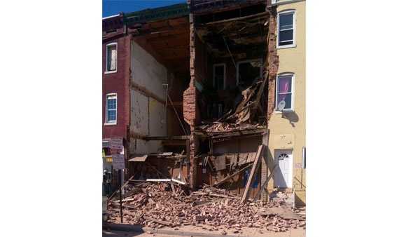 Images: Building collapses in Baltimore