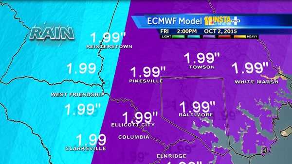 Futurecast Images: Follow rain, Hurricane Joaquin's track