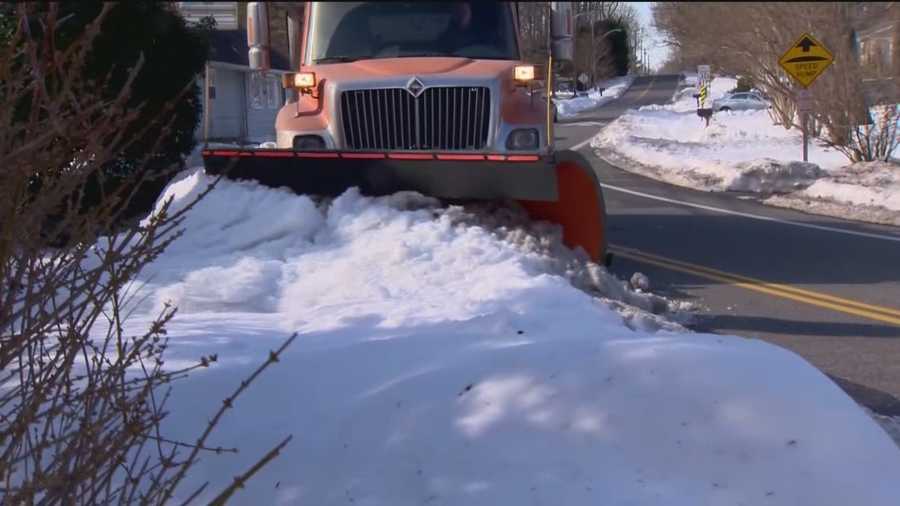 Snowplow drivers work around clock to clear snow