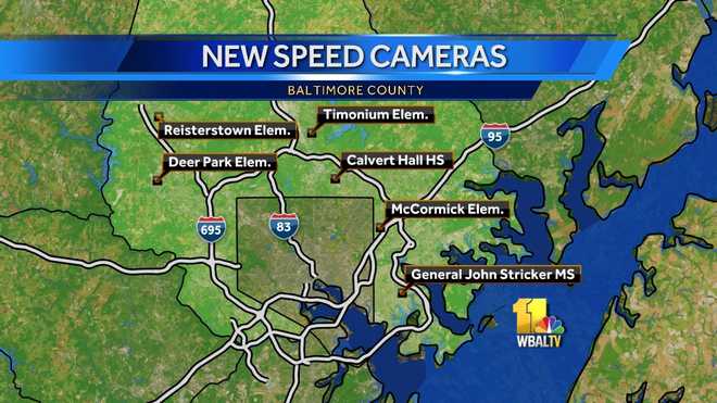 Baltimore County police add 6 new speed cameras