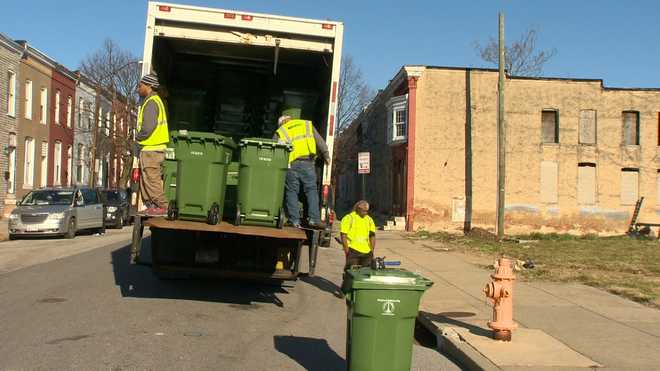 Trash can program expands in Baltimore City