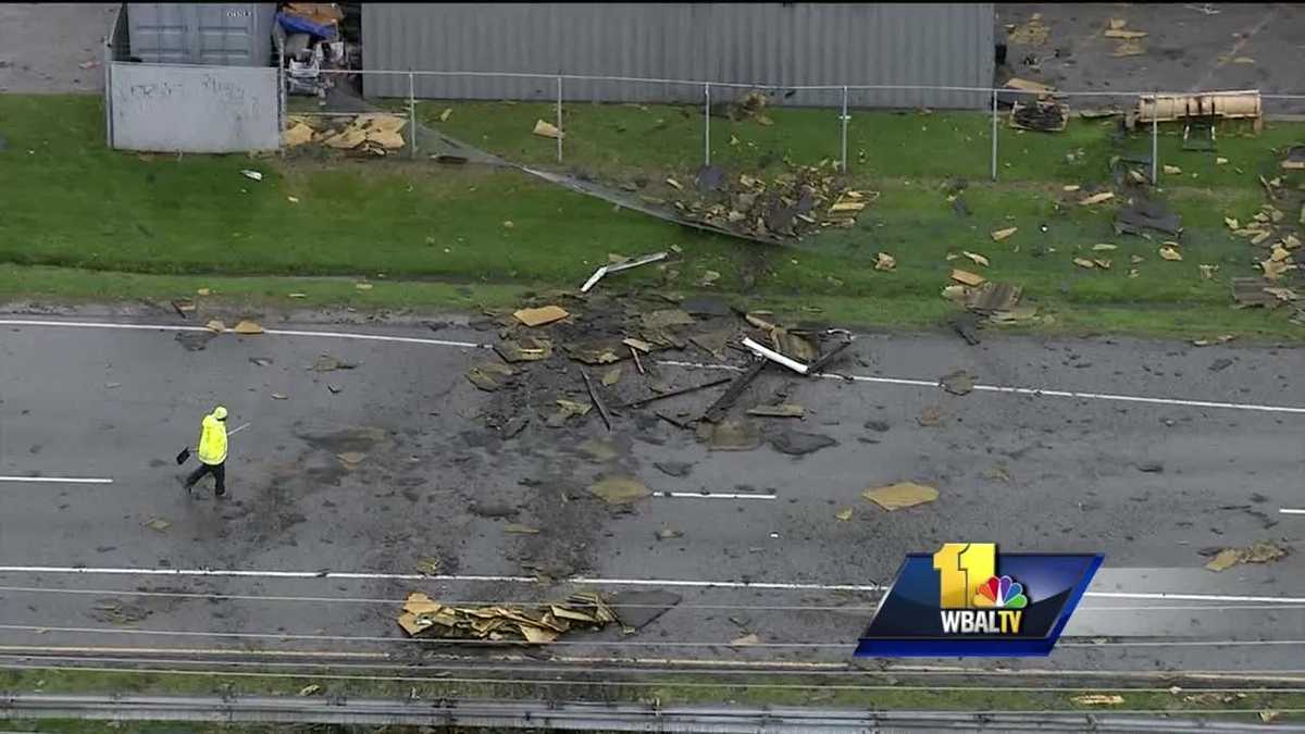 Strong winds leave behind damage in Dundalk