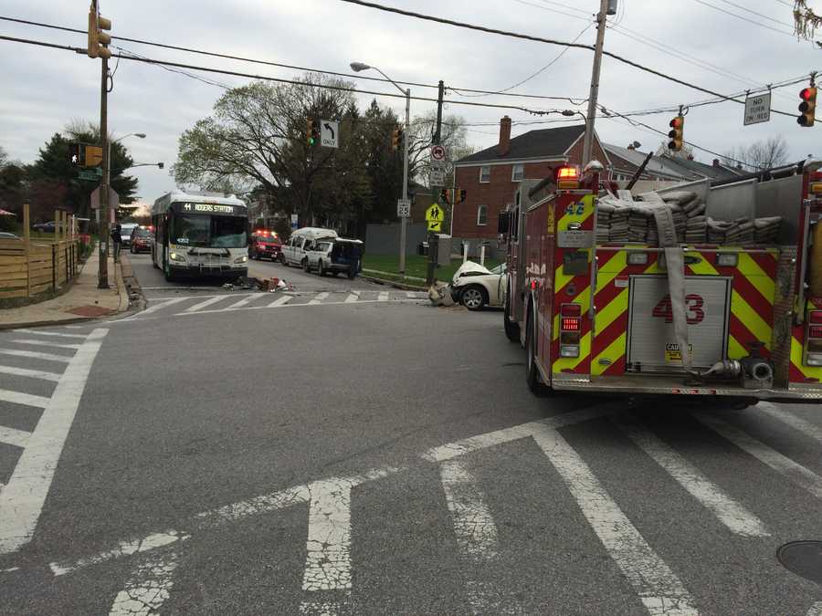 IMAGES: Injuries reported in MTA bus crash