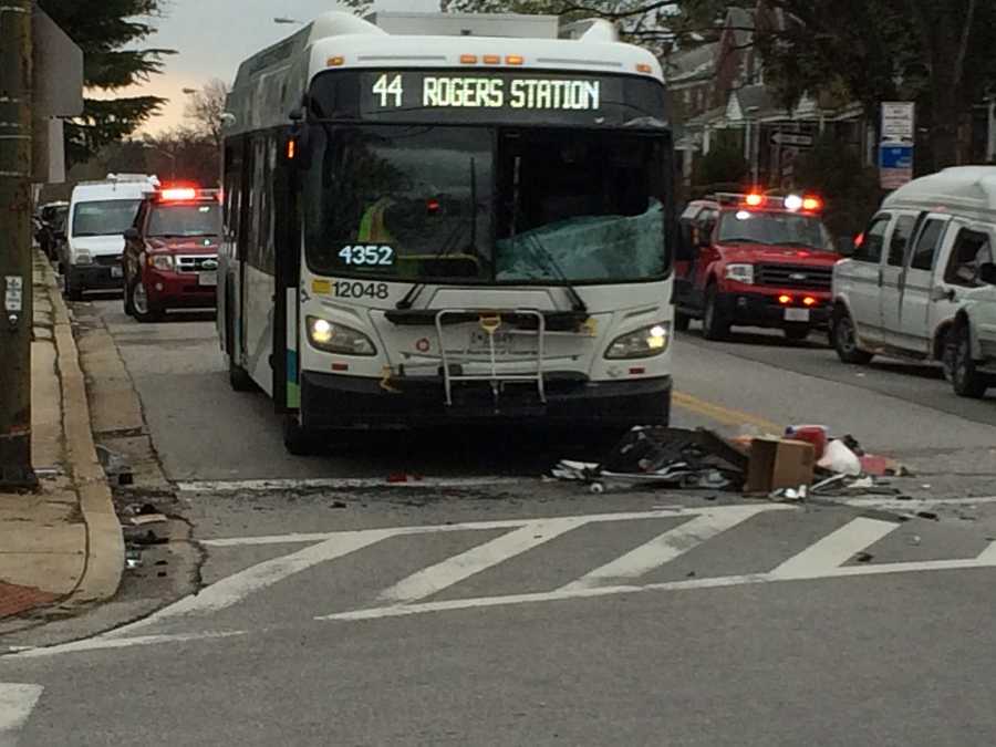 IMAGES: Injuries reported in MTA bus crash