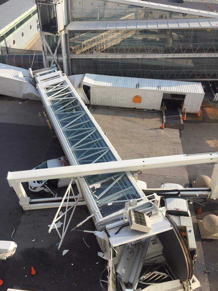 Images: Cruise ship hits gangway
