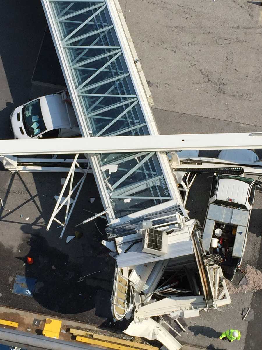 Images: Cruise ship hits gangway