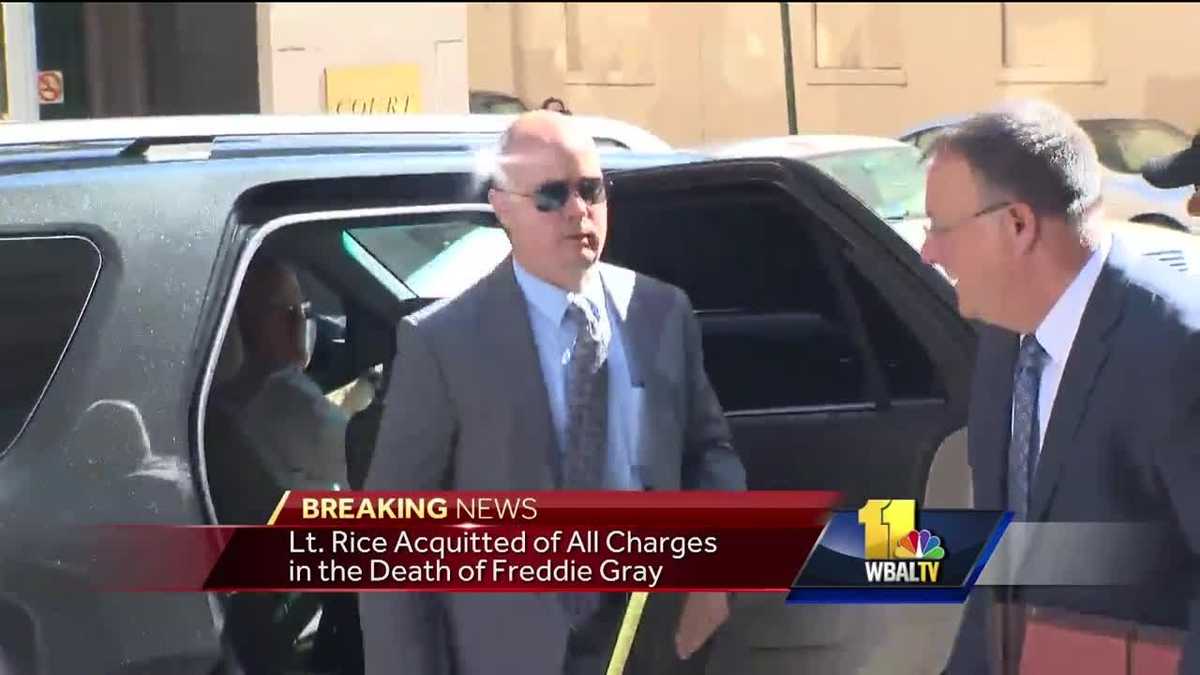 Lt. Brian Rice acquitted in Freddie Gray case