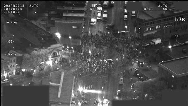 FBI releases surveillance footage from Baltimore unrest