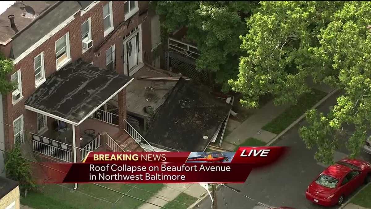 2 injured in northwest Baltimore roof collapse