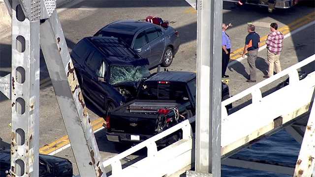 Photos: Chesapeake Bay Bridge crash
