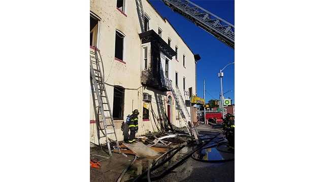 Fire damages grocery store in Baltimore City