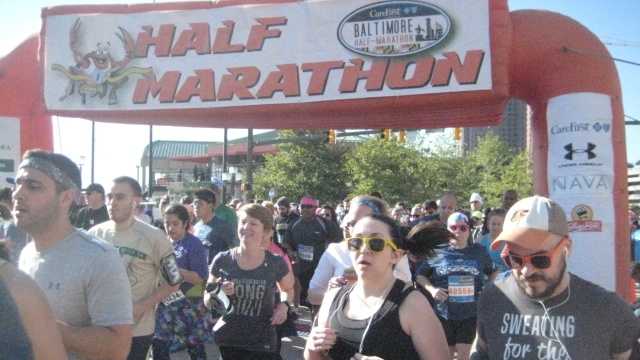 Photos: 2016 Baltimore Half Marathon start (Wave 5)