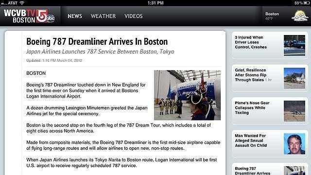 WCVB iPhone, iPad App
