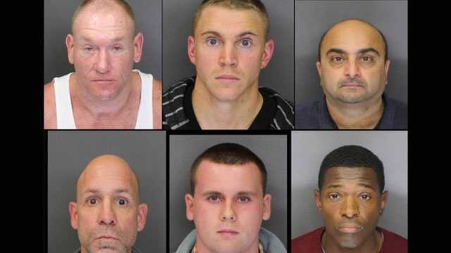 Images: 5 arrested, 1 sought in underage sex sting