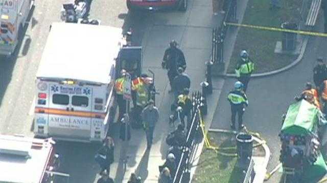 Images: Trolley crash injures riders in Boston