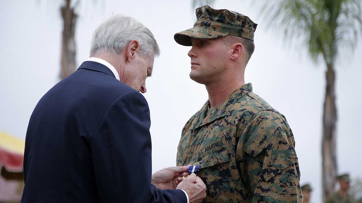 Massachusetts Marine among group honored in rare public ceremony