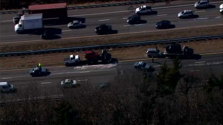 Photos: Crash snarls traffic along Route 24