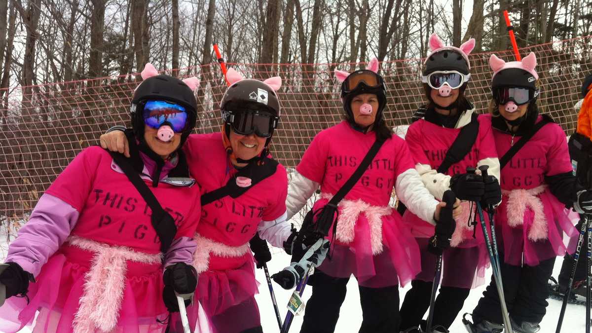 Images: Dozens hit slopes with Mike Lynch to raise money for breast cancer