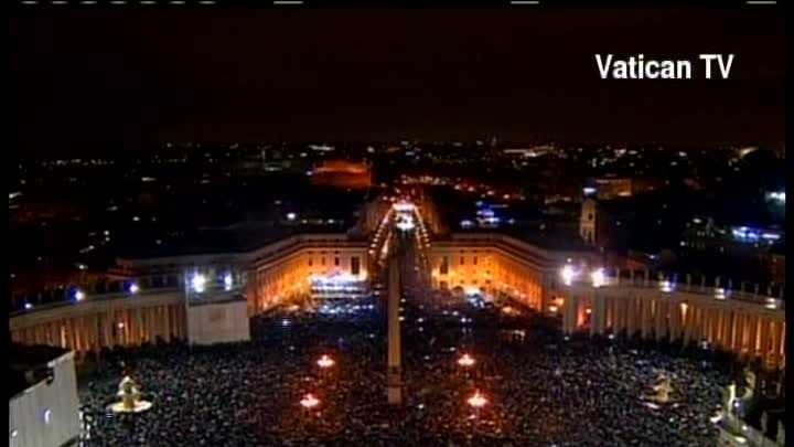 Photos: Joy in St. Peter's Square as new Pope is selected