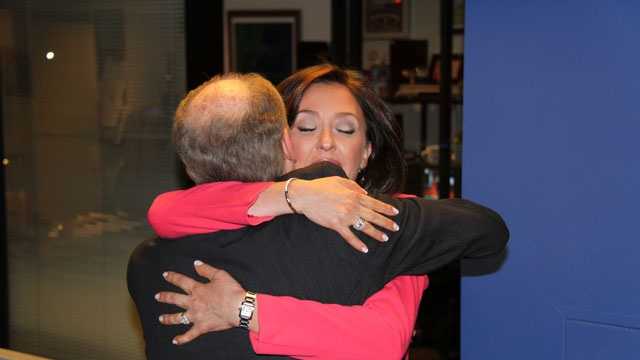 Behind scenes of JC Monahan, Cindy Fitzgibbon announcement