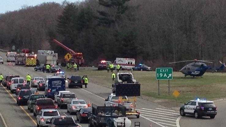 Medical helicopter called for truck crash