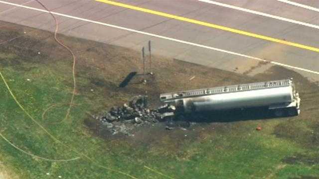 Photos: Fuel tanker crash kills 2