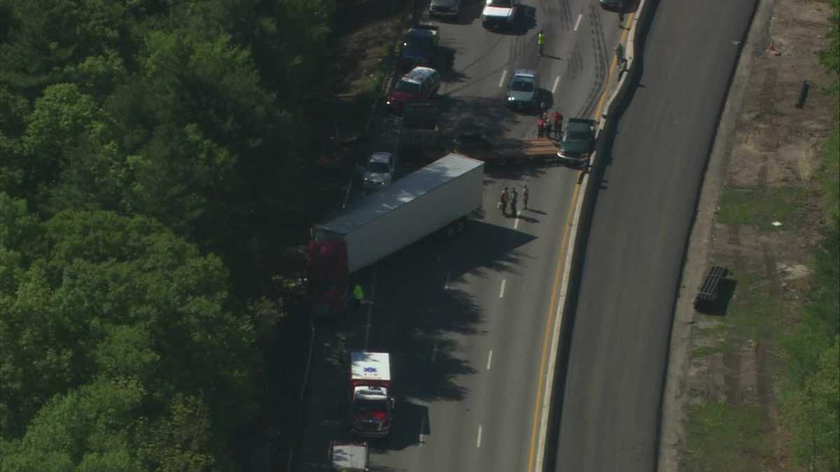 Images: Crash shuts down Route 128