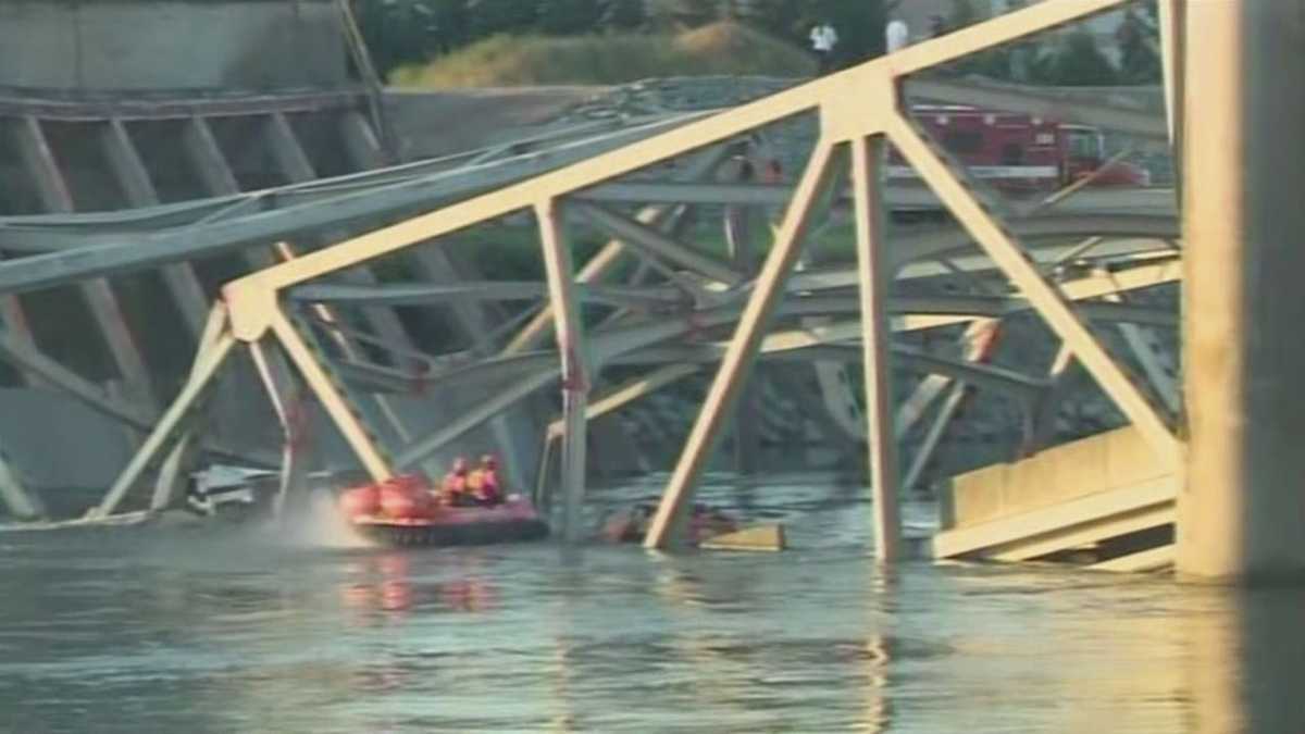 Photos: Interstate highway bridge collapses in Washington state