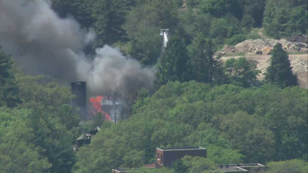 Fire destroys former school