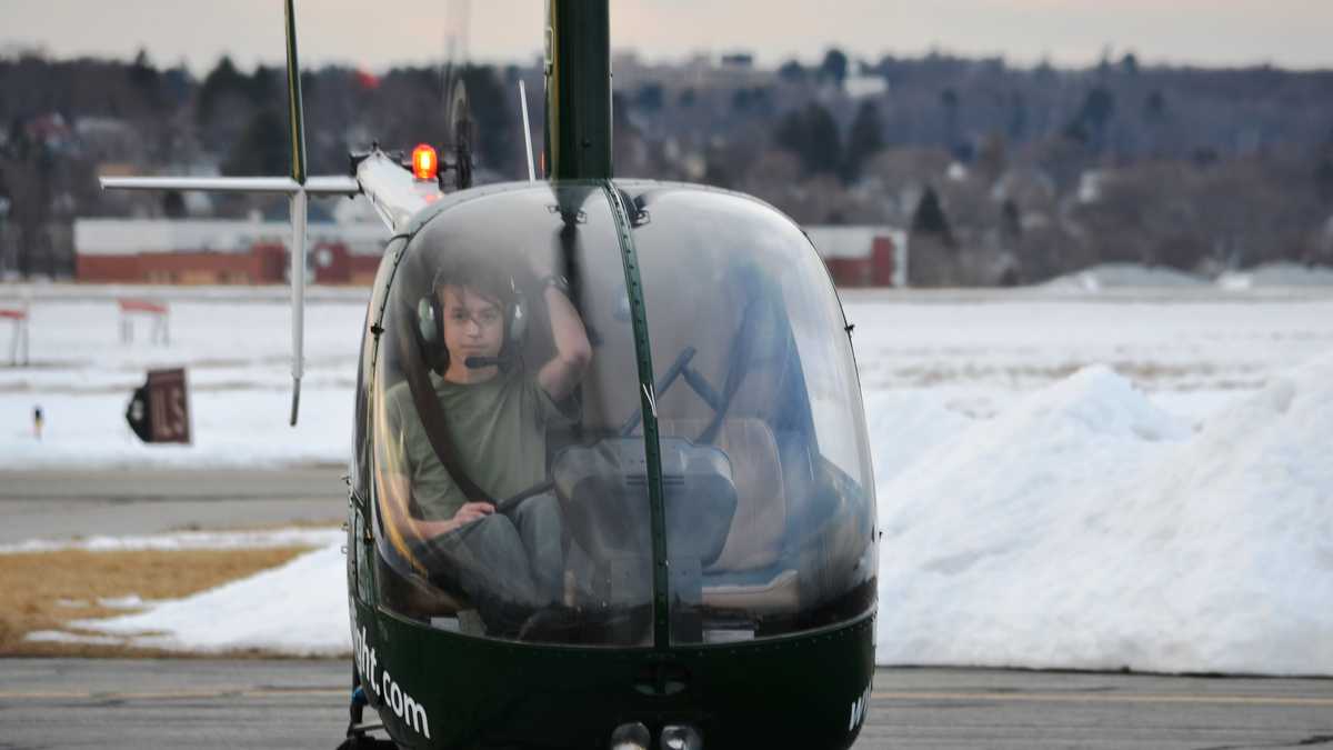 High school senior leaves graduation in helicopter