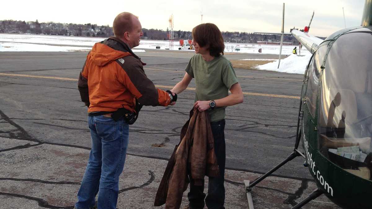 High school senior leaves graduation in helicopter