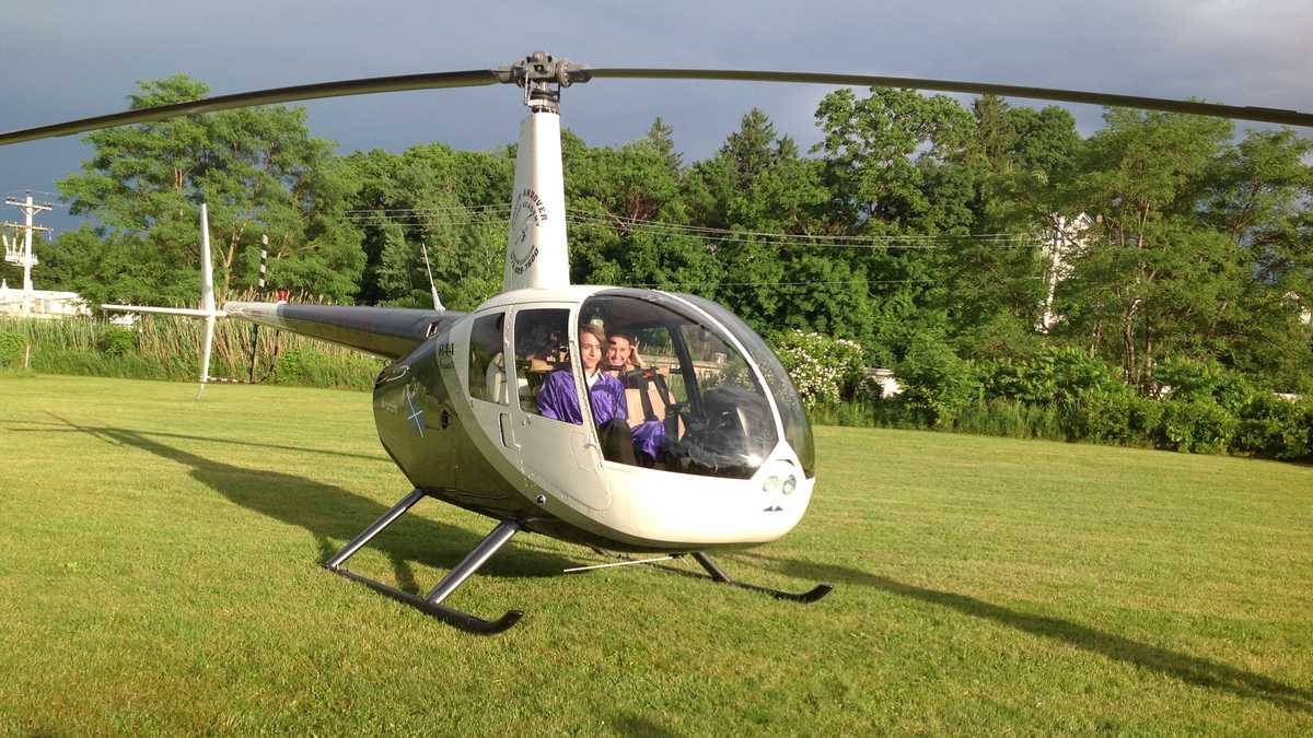 High school senior leaves graduation in helicopter
