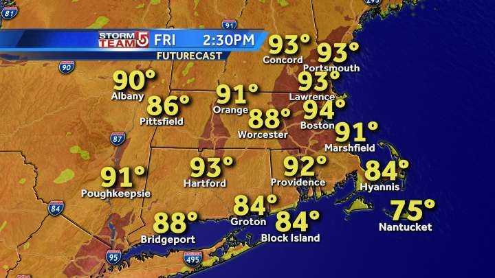 How Hot? Hour-by-hour temperature forecast