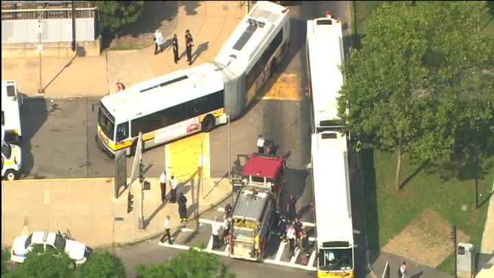 Passengers hurt after two MBTA buses crash
