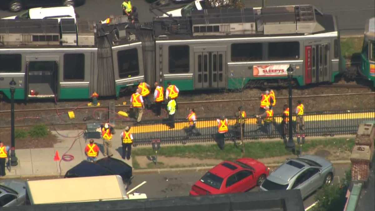 Photos: Green Line trolley incident at Coolidge Center