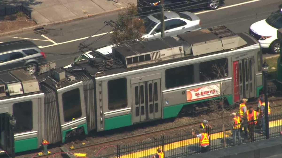 Photos: Green Line trolley incident at Coolidge Center