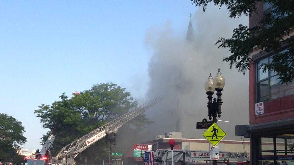 Photos: South Boston church fire