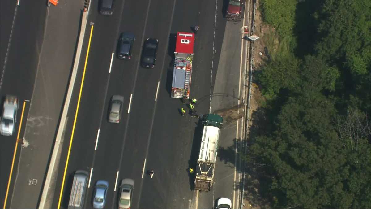 7 injured in crash with trash truck