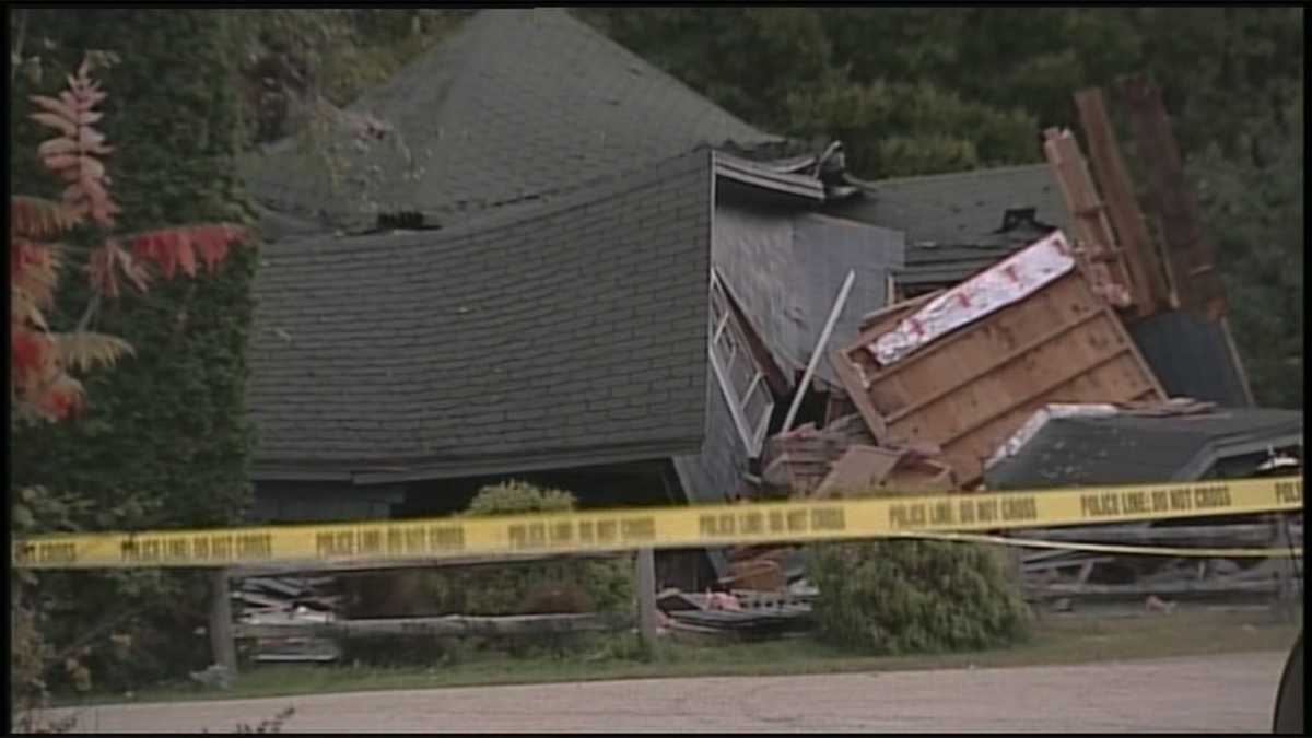 House lifted off foundation in explosion