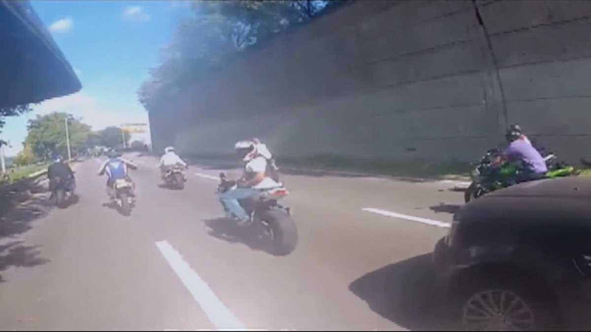 Motorcyclist charged in NYC bike pack, SUV melee