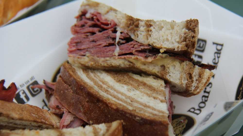 Championship menu of food for World Series