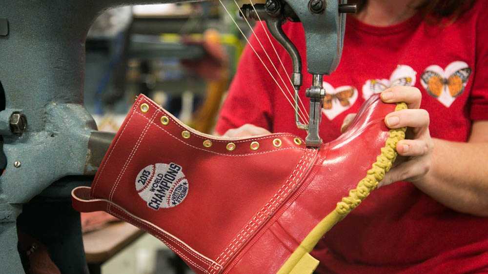 Photos: L.L. Bean creates custom boots for Red Sox