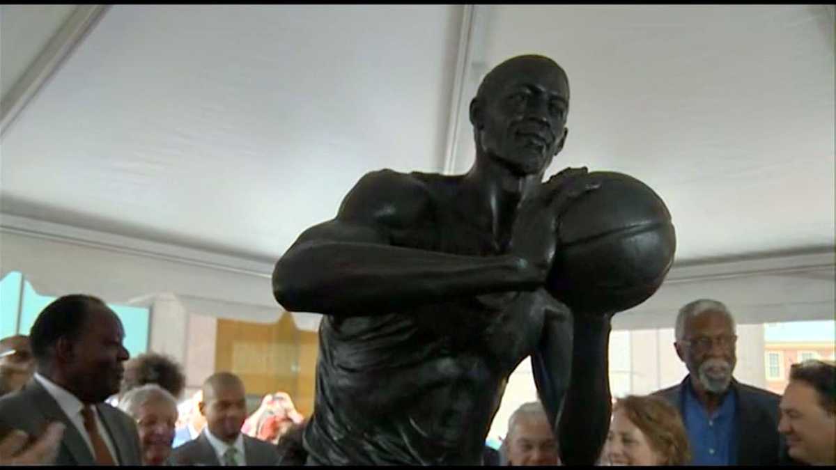 Statue of Celtics great Bill Russell unveiled