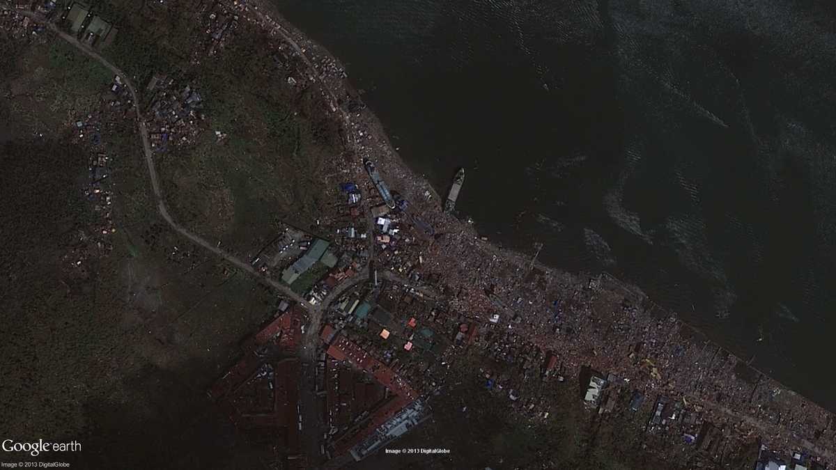 Photos show destruction from typhoon that hit Philippines