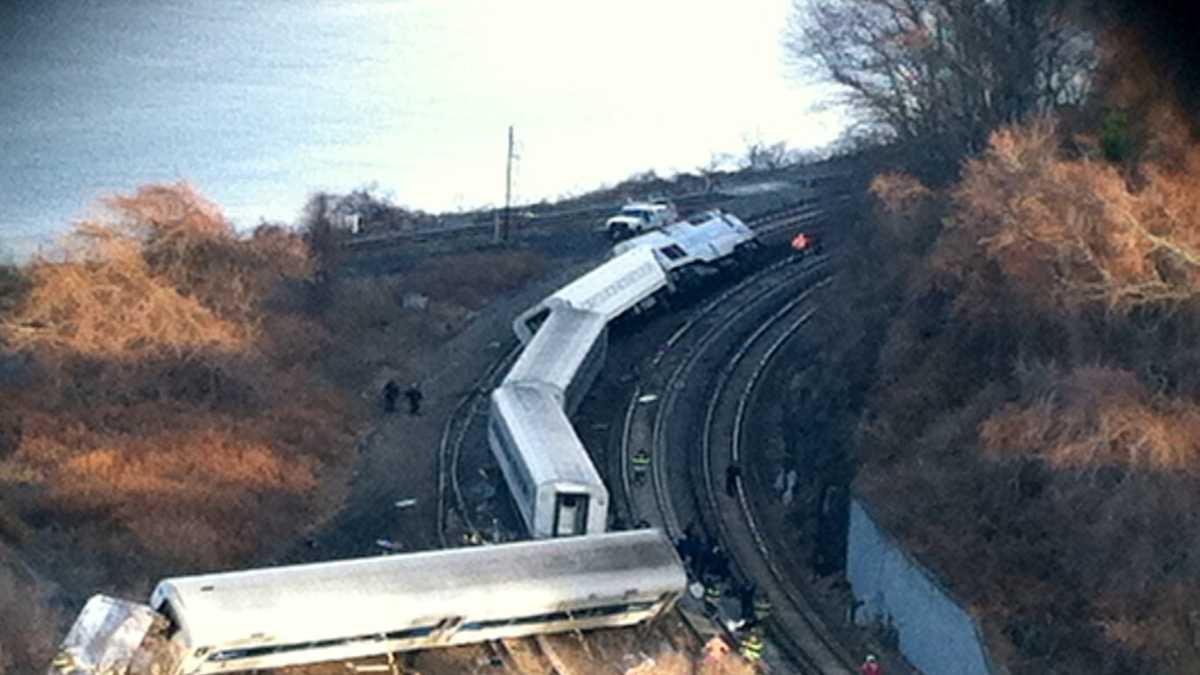Victims thrown from NYC train that crashed, killing 4