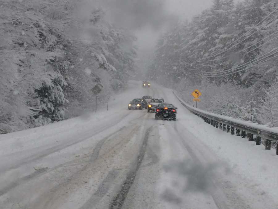 Photos: NH crashes during Saturday snow storm